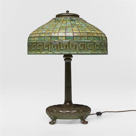Greek Key table lamp by Tiffany Studios on artnet