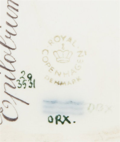 A Royal Copenhagen Flora Danica Porcelain Monteith by Royal Copenhagen ...
