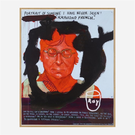 Studio Wall Drawing Portrait of Someone I Have Never Seen - Raymond ...