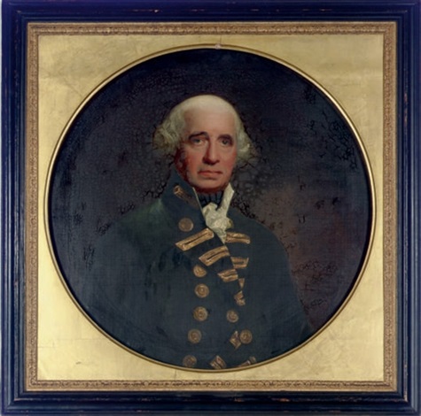 Portrait of Admiral of the Fleet, Richard Howe by John Singleton Copley ...