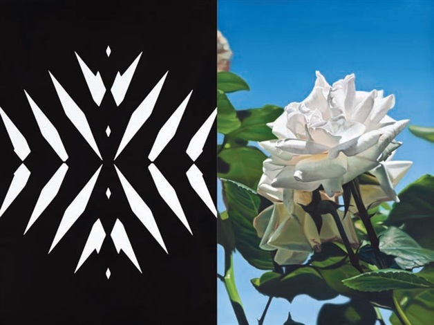 Abstract rose 15 diptych by Mustafa Hulusi on artnet