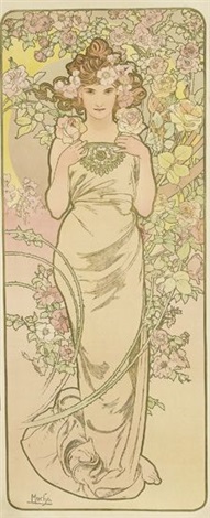 The rose by Alphonse Mucha on artnet