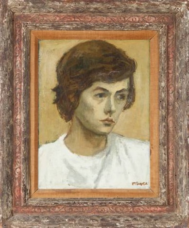 Portrait of a Brunette by Moses Soyer on artnet