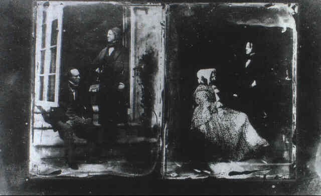 CONTACT SHEET OF TWO SELF PORTRAIT GROUPS by Rev. Calvert Richard Jones ...