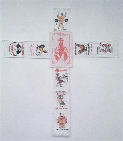 Sweaty cross by Mike Kelley on artnet