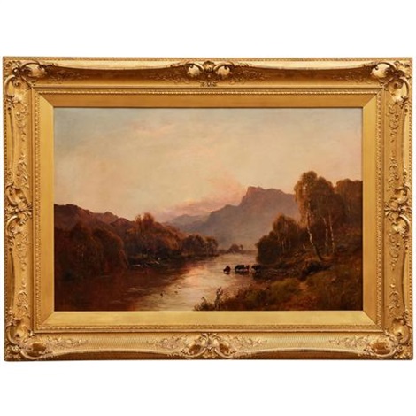 Sunset in the Highlands by Alfred de Breanski Sr on artnet