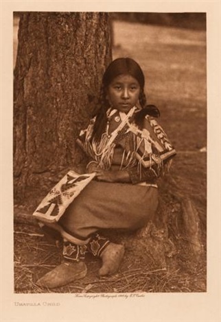 Group of Four Photogravures Ogalala Child by Edward S. Curtis on artnet