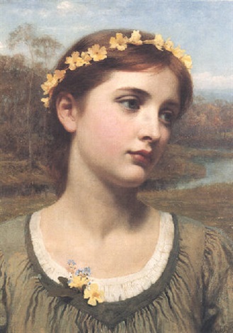 Spring maiden by Frank Dicksee on artnet