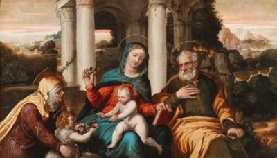 The Holy Family with Saint Anne and the Infant Saint John the Baptist ...