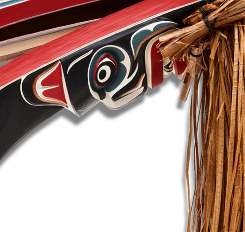 A Tom D. Hunt Watawidi articulated mask, Hamatsa Raven by Tom D. Hunt ...