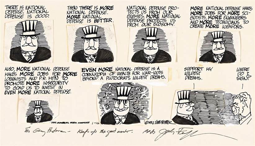 Where do I sign Cartoon published in the Village Voice by Jules Feiffer ...