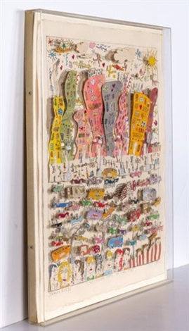 CROSSTOWN PARTY IN THE SKY by James Rizzi on artnet