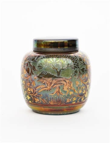 A Pilkingtons Royal Lancastrian Pottery jar and cover by Richard Joyce ...