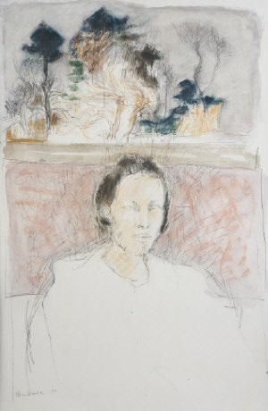 Portrait in a garden by Brian Bourke on artnet