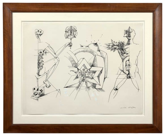 Le chiffre cinq Chapitre I planche III dAnatomy of my universe by André Masson on artnet