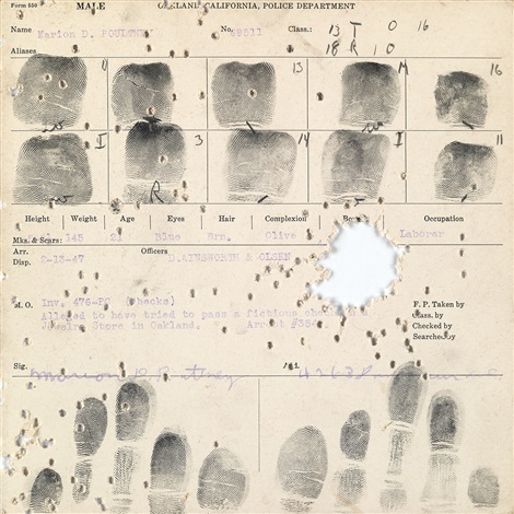 Two Shotgun Art Arrest Cards by William S. Burroughs on artnet