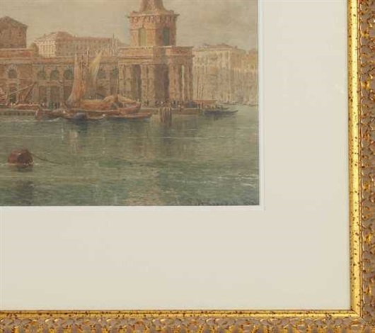 The Evening Gun, Venice - a view of the Salute and the Dogana by Edward ...