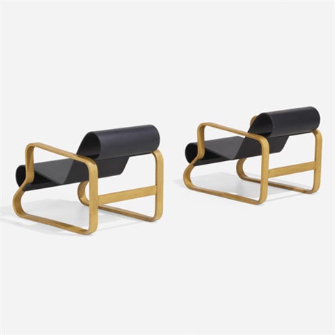 Paimio lounge chairs, pair by Alvar Aalto on artnet