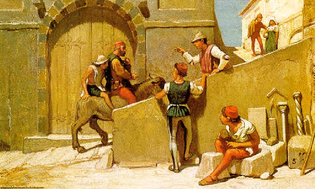 The fable of the miller, his son and the donkey by Elihu Vedder on artnet