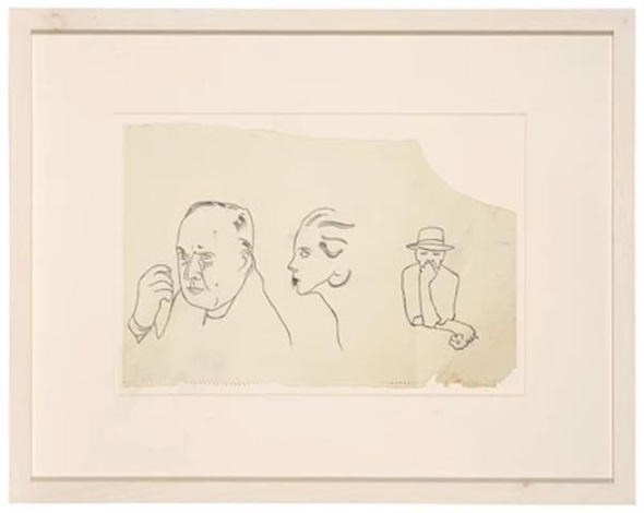 Untitled Older Male, Female Profile, Truman Capote by Andy Warhol on artnet