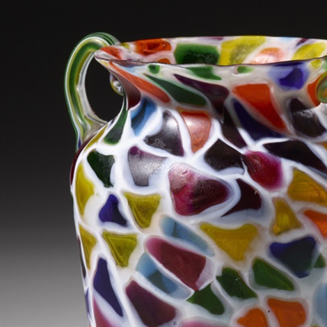 Murrine Triangolari vase by Vetreria Fratelli Toso on artnet