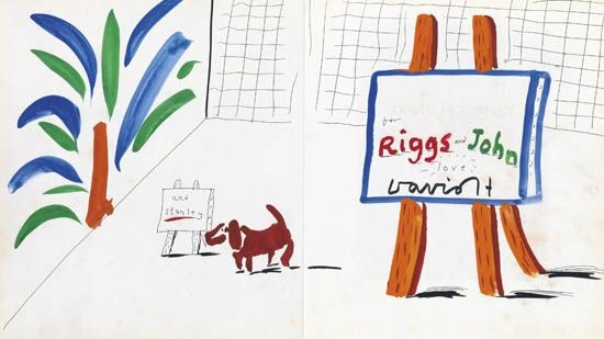 For Riggs and John by David Hockney on artnet