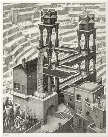 Waterfall by M.C. Escher on artnet