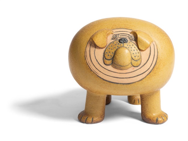 Bulldog Ceramic Sculpture by Lisa Larson on artnet