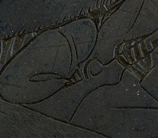 Death of a Chief Mandume original lino block by John Ndevasia ...