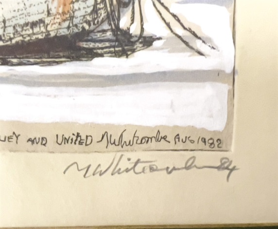 Five Editions Ships, Buildings, and Figures by Mark Whitcombe on artnet