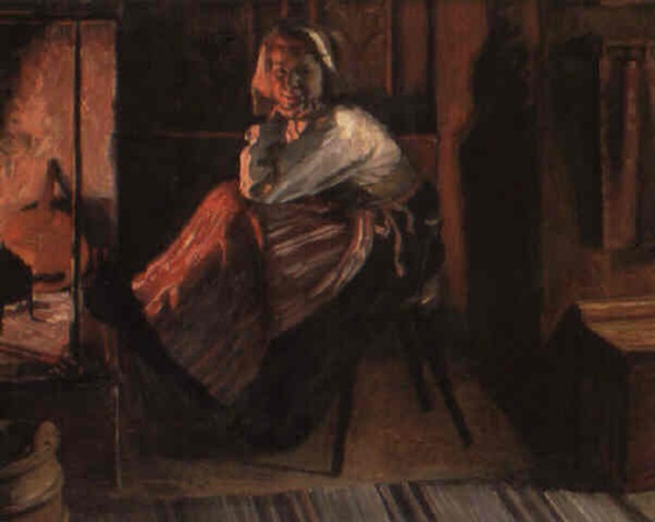 Kulla vid öppen spis by Sam Uhrdin on artnet