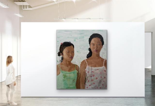 Jessica and Friend by Zhong Chen on artnet