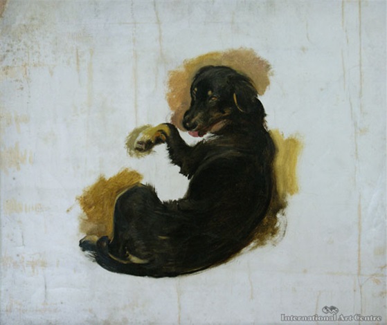 Study of a dog by Briton Riviere on artnet
