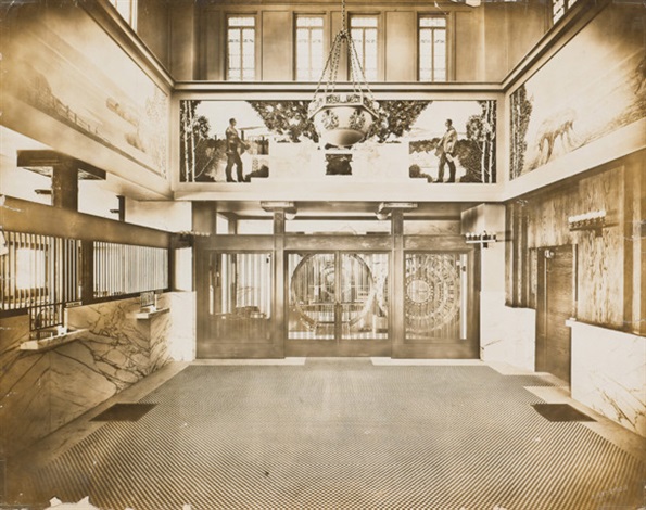Clerestory Window from Pacific Savings Bank, Iowa by Louis Millet and ...