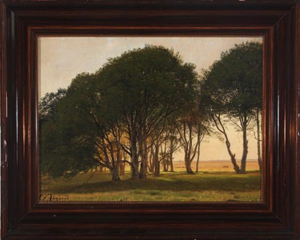 Scenery from Dyrehaven with sunlight by Carl Frederik Peder Aagaard on ...