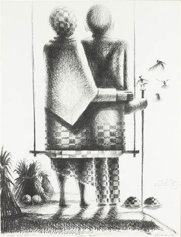 Autumn Twins by John Thomas Biggers on artnet