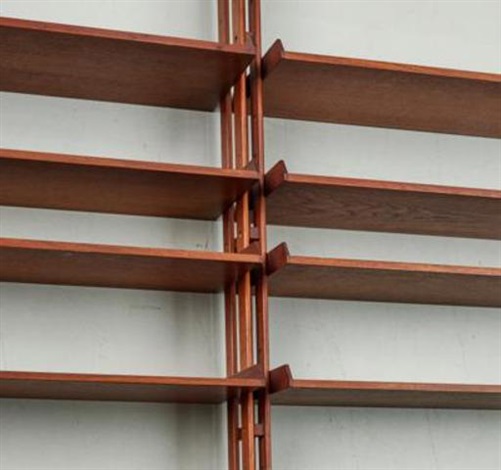 An Infinito bookcase shelving unit mod. 835, designed by Franco Albini ...