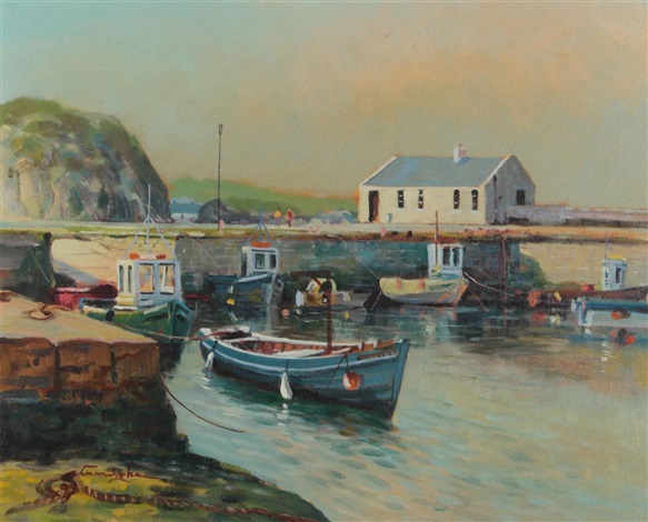 BALLINTOY HARBOUR, COUNTY ANTRIM by William Cunningham on artnet