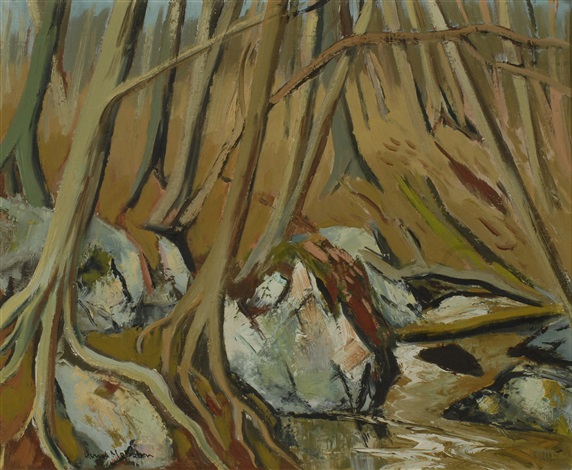 Streamside trees by Henri Leopold Masson on artnet