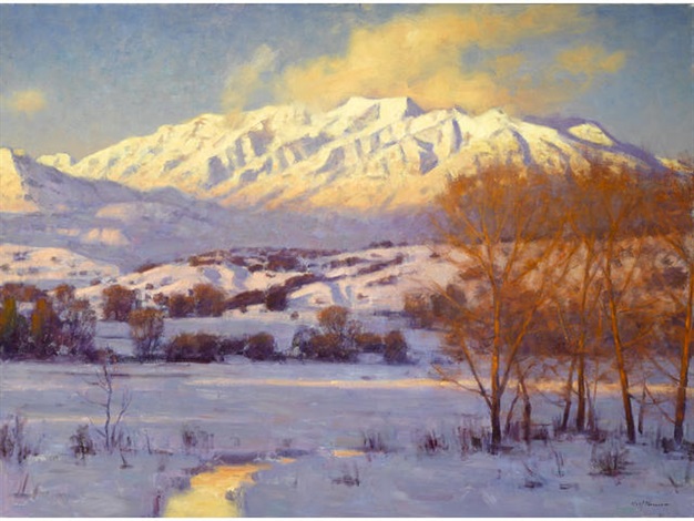 Winter twilight by Karl Thomas on artnet