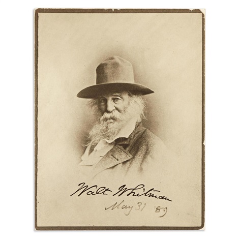 AMERICAN WRITER Portrait of Walt Whitman 1819-1892 By Frederick ...