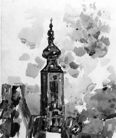Kirchturm by Gustav Hessing on artnet
