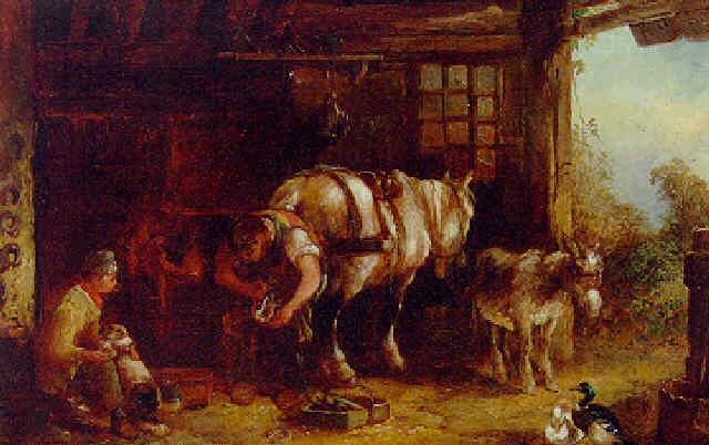 At the blacksmiths by William Henry Pike on artnet