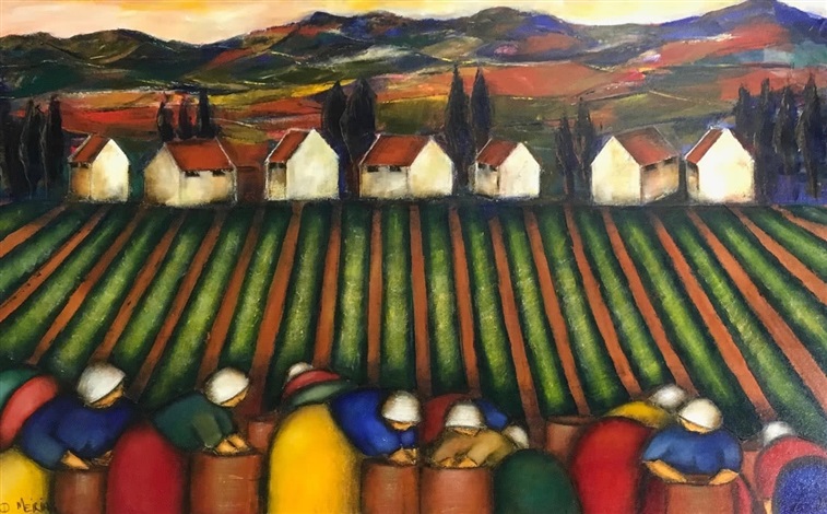 Asparagus Pickers by Dalene Meiring on artnet
