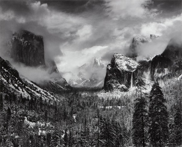 Clearing Winter Storm, Yosemite National Park, California by Ansel ...