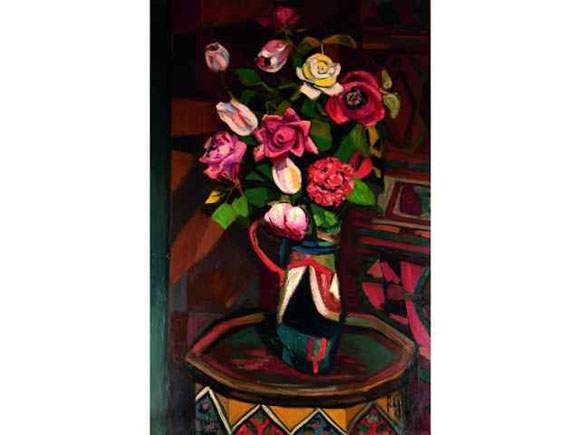 Fleurs dans un vase by Jeanne Rij-Rousseau on artnet