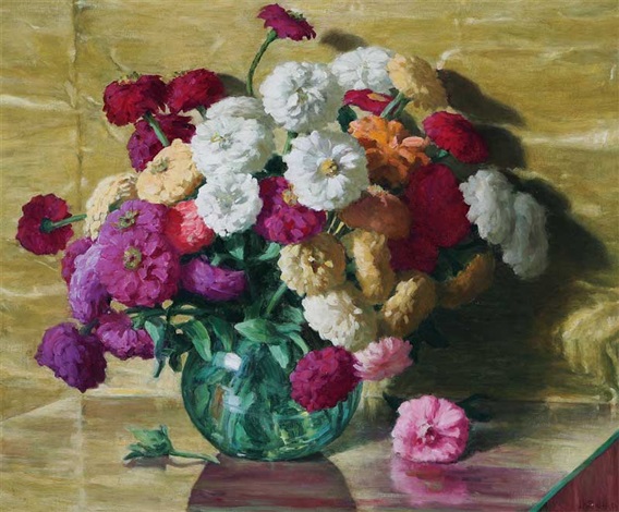 Zinnias by Joseph Henry Sharp on artnet