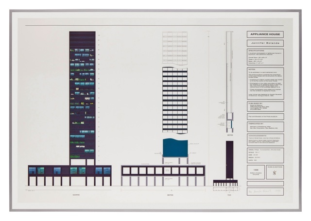 Plan Elevation Appliance House by Jennifer Bolande on artnet