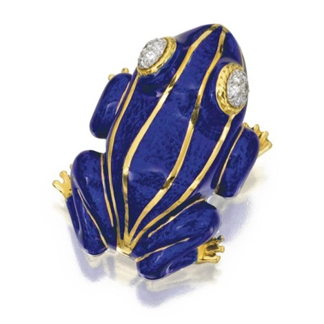 Frog brooch by David Webb Inc. on artnet