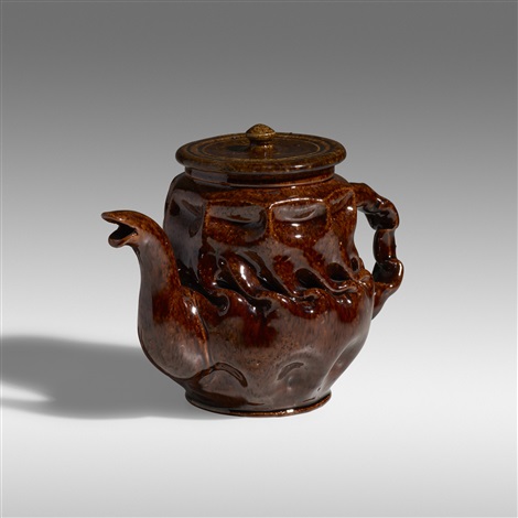 Teapot by George Edgar Ohr on artnet